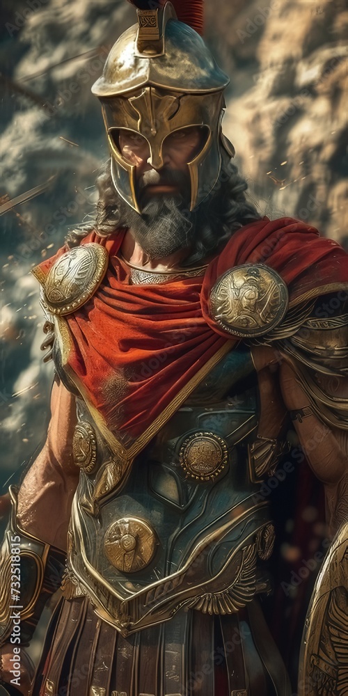 Gods of ancient greek superheroes Stock Illustration | Adobe Stock