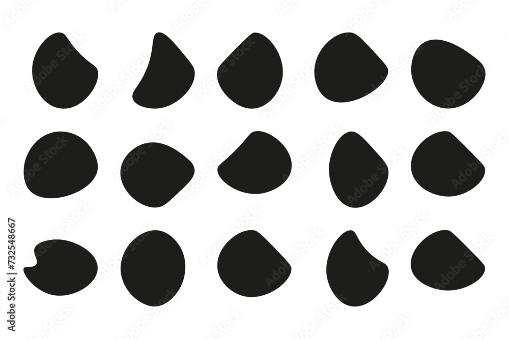 Random blob shapes. Blobs shape organic set. Rounded abstract organic ... Random blob shapes. Blobs shape organic set. Rounded abstract organic ...