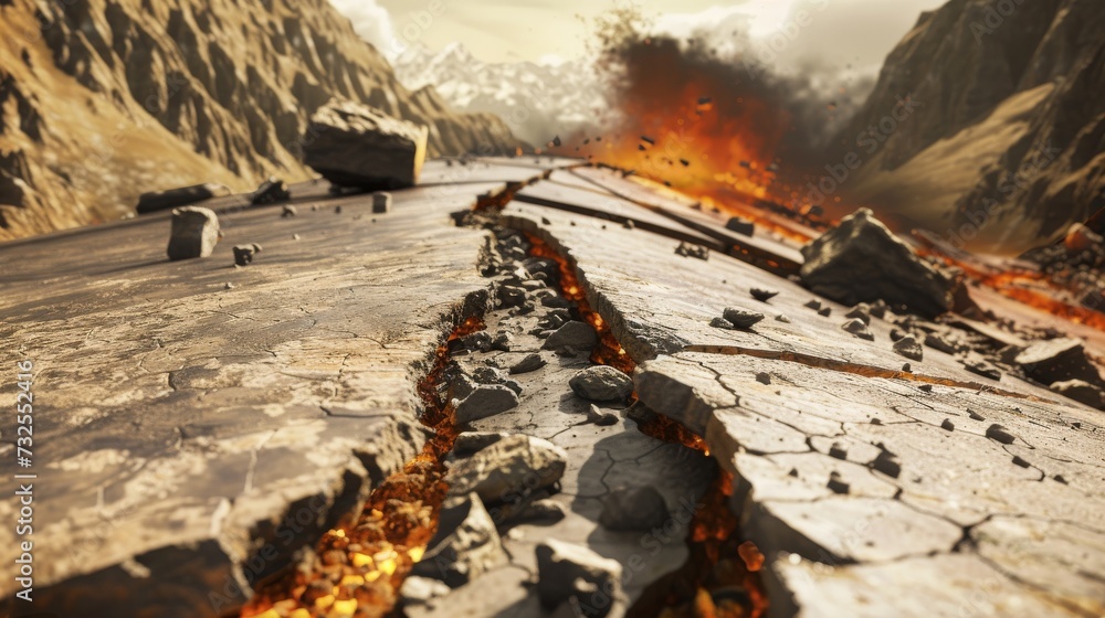 Fractured Landscape: A Glimpse into the Power of Plate Tectonics ...