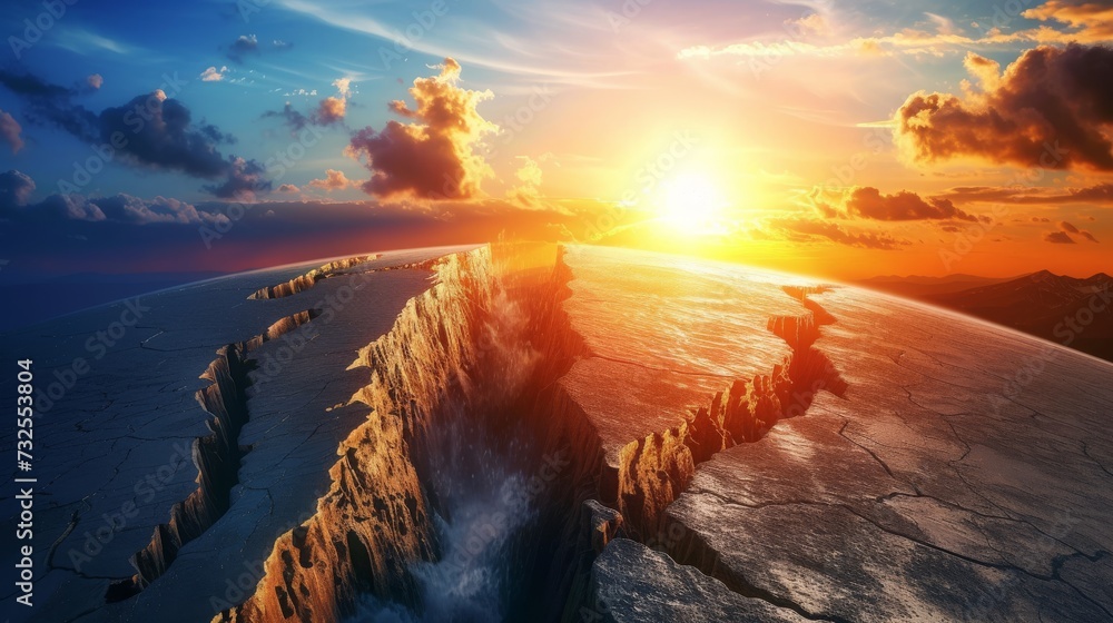 Earth's Shifting Canvas: A Crack in the Crust Reveals the Inner ...