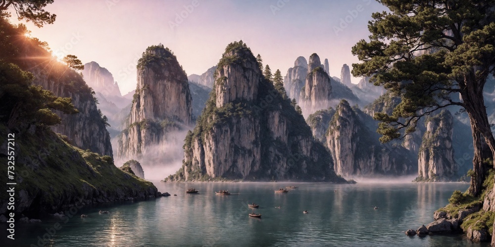 amazing scenic landscapes vol 2 Stock Illustration | Adobe Stock