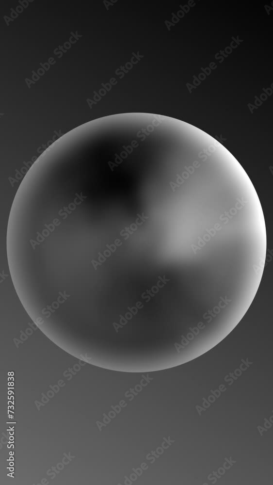 Rotating Revolving Gradient sphere metaball. Gradient smoky orb ball ...