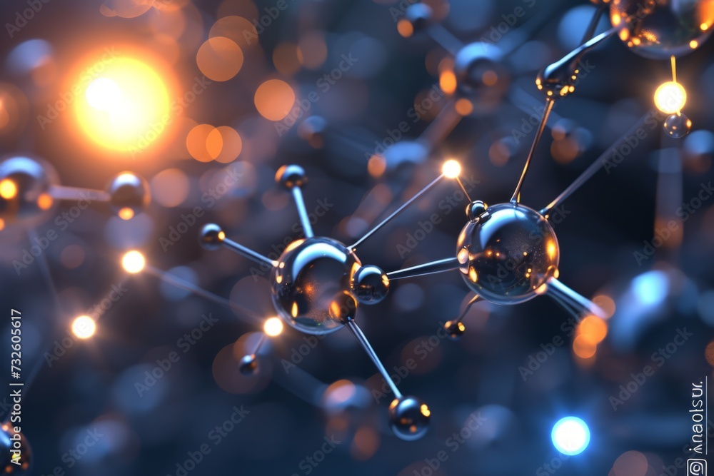 Foto de Atoms molecules magnification microscope atom particles ...