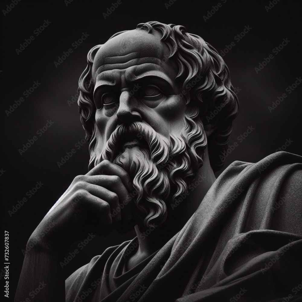 Socrates, Greek philosopher from Athens, founder of Western philosophy ...
