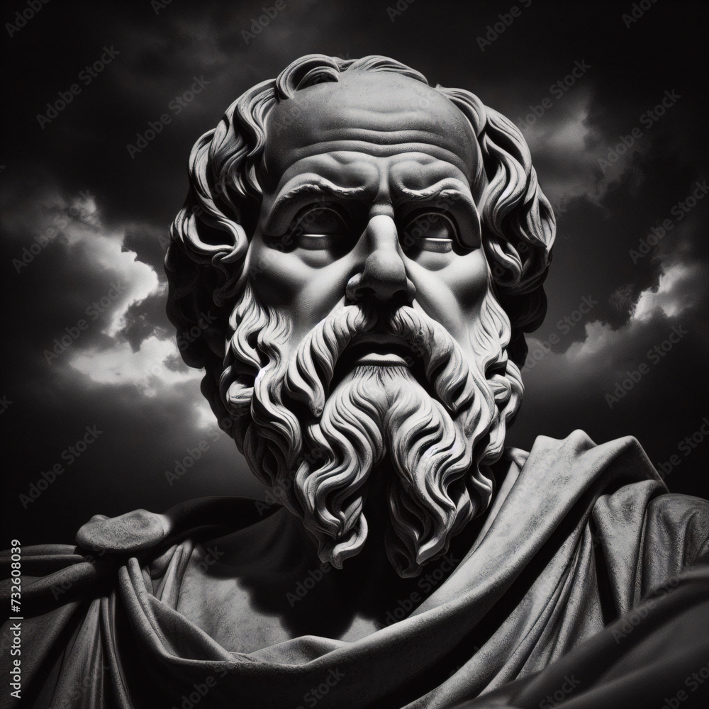 Socrates, Greek philosopher from Athens, founder of Western philosophy ...