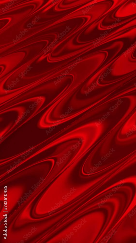 Abstract Liquid Paint Texture of red color. Animated gradient fluid ...