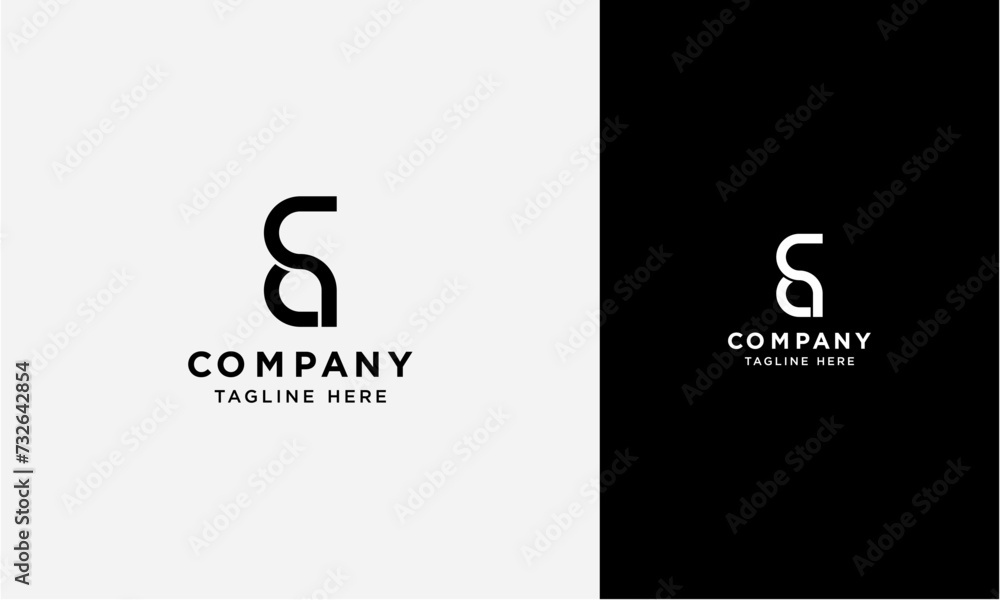 SA initial logo concept monogram,logo template designed to make your ...