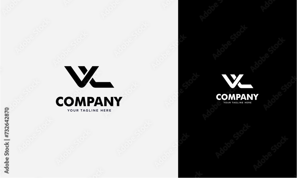 VL initial logo concept monogram,logo template designed to make your ...