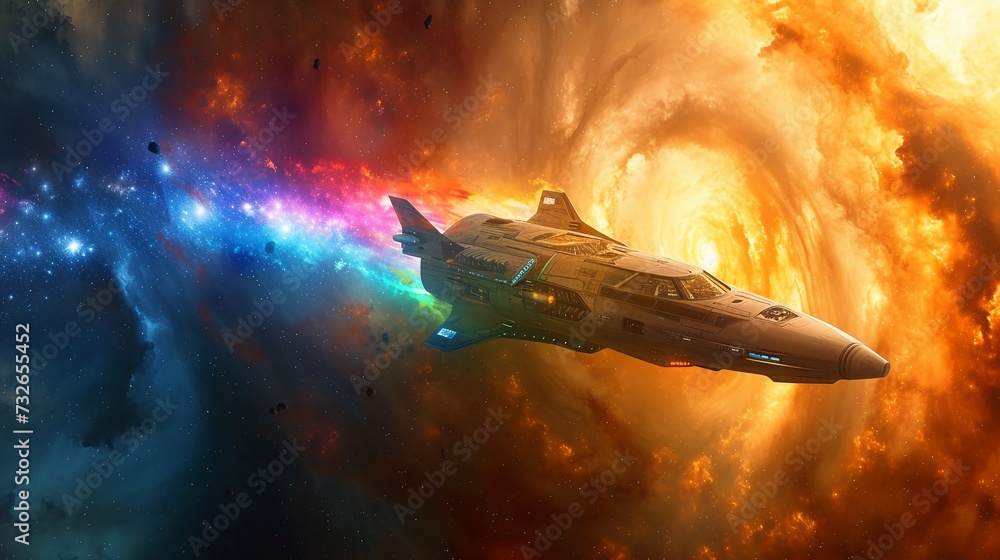 Interstellar Odyssey: Spaceship Sci-Fi - Quantum Leap through Wormholes ...