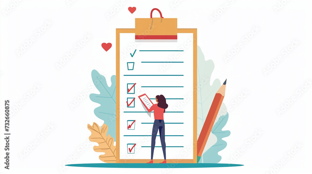 A To-Do List as Checklist with Work Agenda and Tasks in a Tiny Person ...
