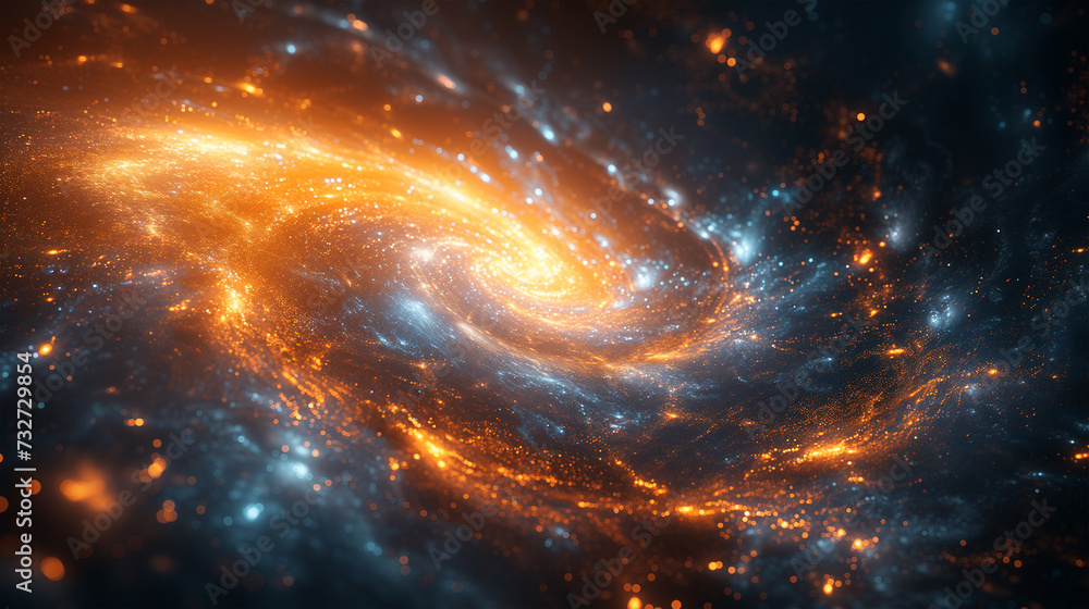 Galaxy Spiral and deep space vortex. Background of astronomy concept ...
