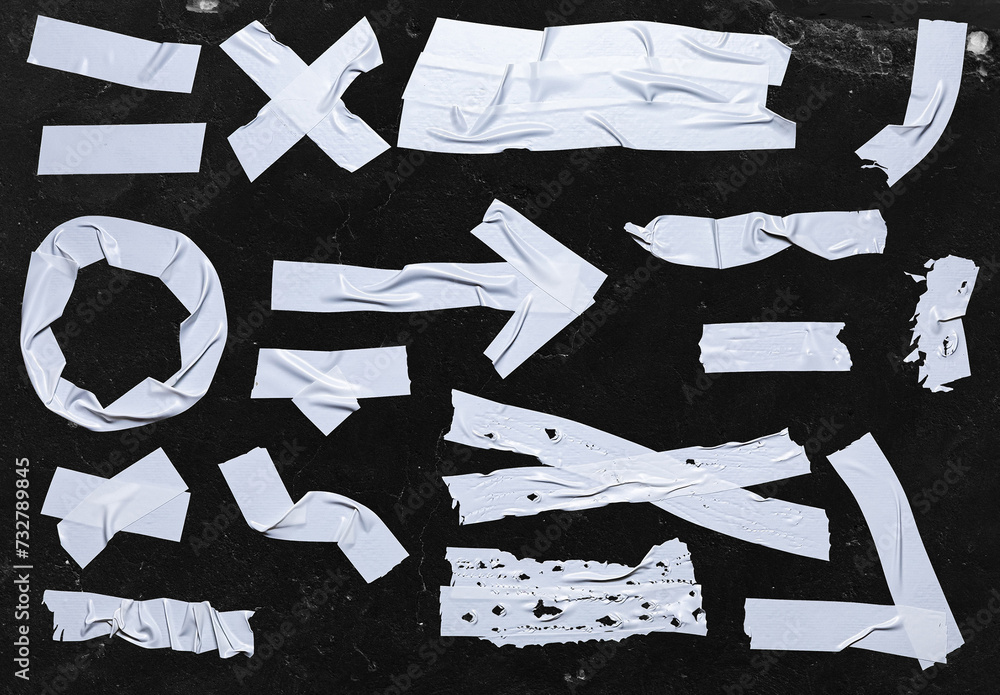 17 White Plastic Tape Overlay Textures Stock Template | Adobe Stock