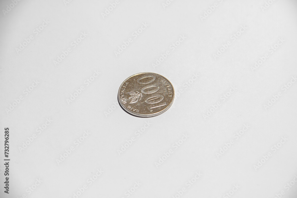 Coins of the Republic of Indonesia with a nominal value of seribu ...