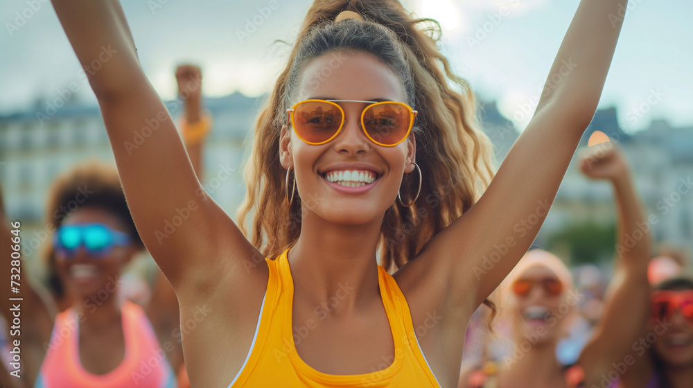 Athletes from all over the world gather in the busy streets of Paris to ...