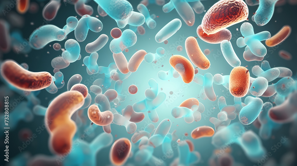 Macroscopic observation of organisms bacteria and cells and viruses ...