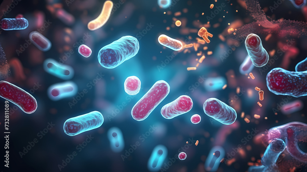 Macroscopic observation of organisms bacteria and cells and viruses ...
