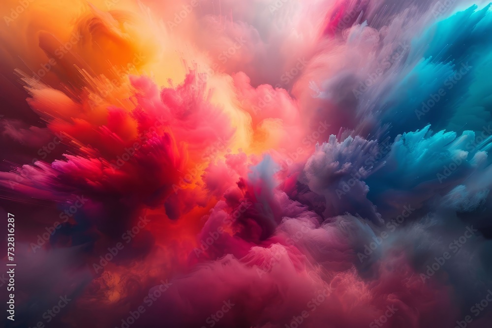 Colorful 4k wallpaper. abstract and vibrant design for modern screens ...