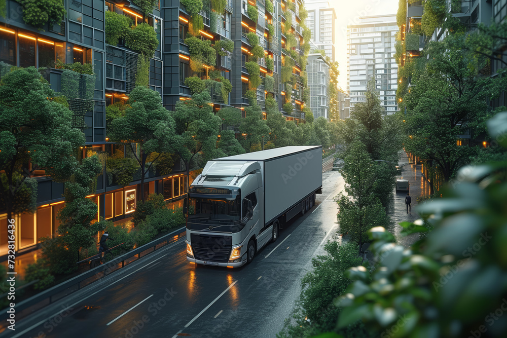 A logistics company optimizing delivery routes and employing electric ... A logistics company optimizing delivery routes and employing electric ...