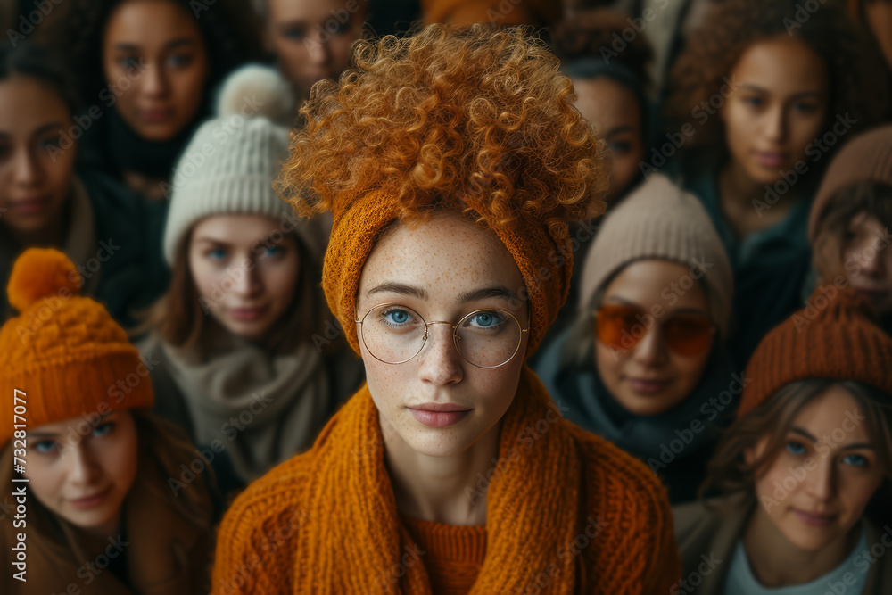 An unposed image of individuals from different socio-economic ...