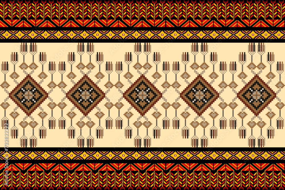 pixel element decorative pixel art elegant horizontal ornate wallpaper ...