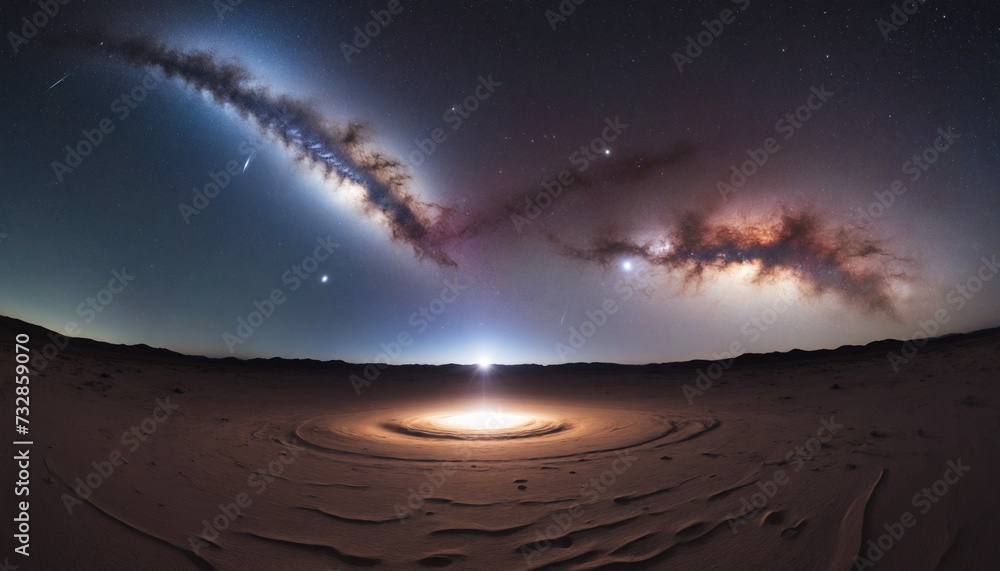 Captivating hdri space background with nebula and stars in 360 ...