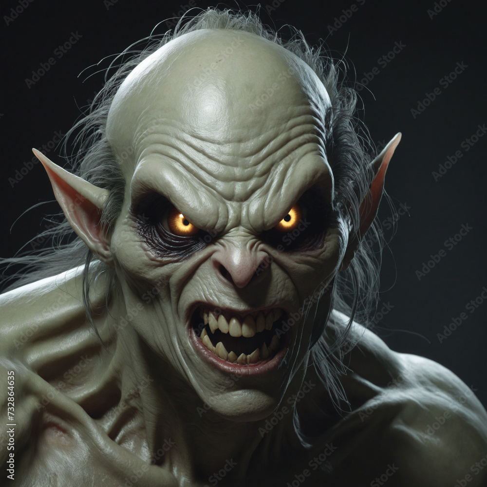 Spooky Halloween goblins on clear background Stock Illustration | Adobe ...