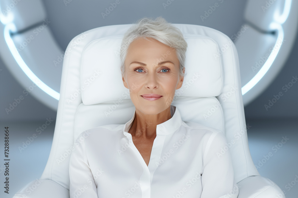 Beautiful woman who owns a fashion agency, a successful lady who gained ...