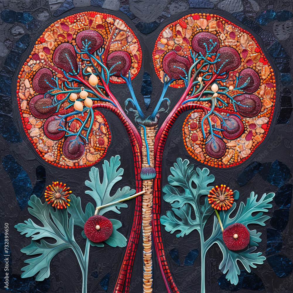 human kidney anatomy Stock Illustration | Adobe Stock