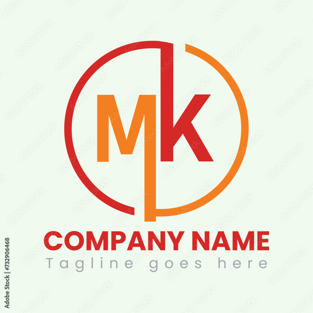 MK double letter logo vector design, MK abstract vector logo, MK vector ...