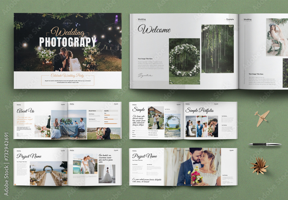 Wedding Photography Layout Stock Template | Adobe Stock