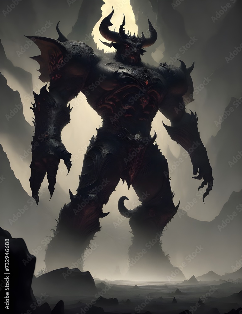 Powerful and Menacing Minotaur - A Captivating Depiction of a Mythical ...