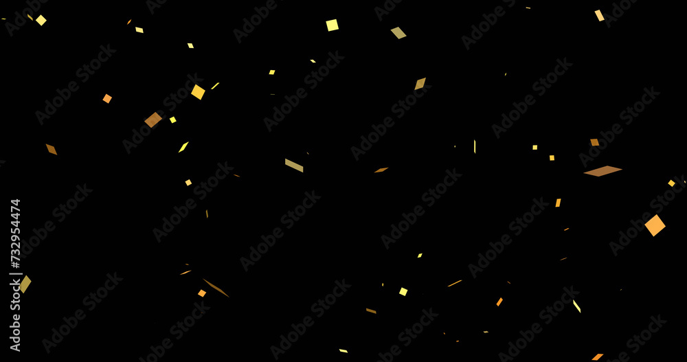 Animated cute adorable confetti stars falling loop motion graphic asset ...
