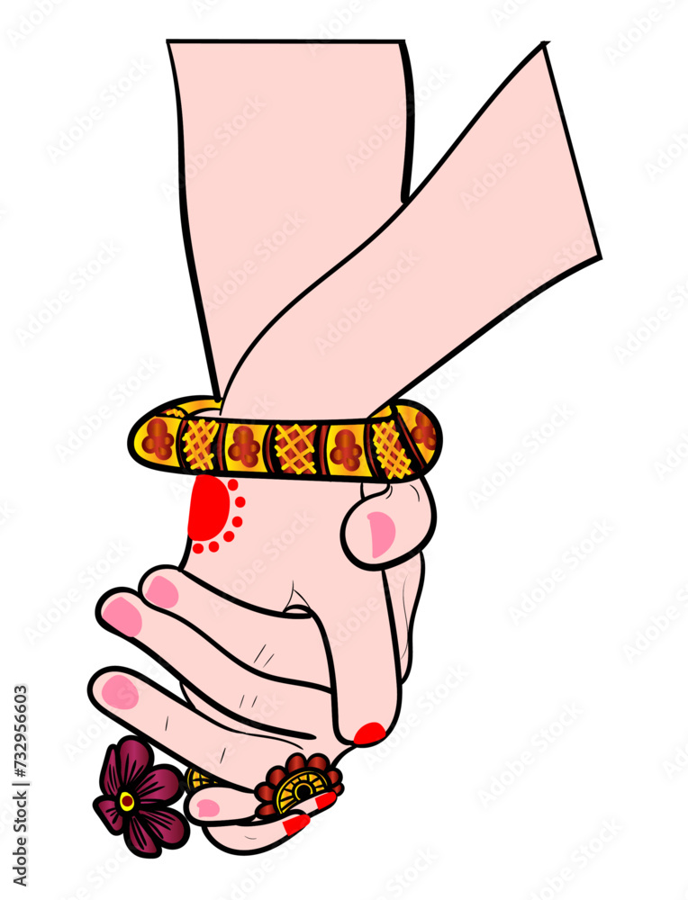 Indian Wedding Couple Vector Images. Hindu Wedding Hands Clipart Bride ...