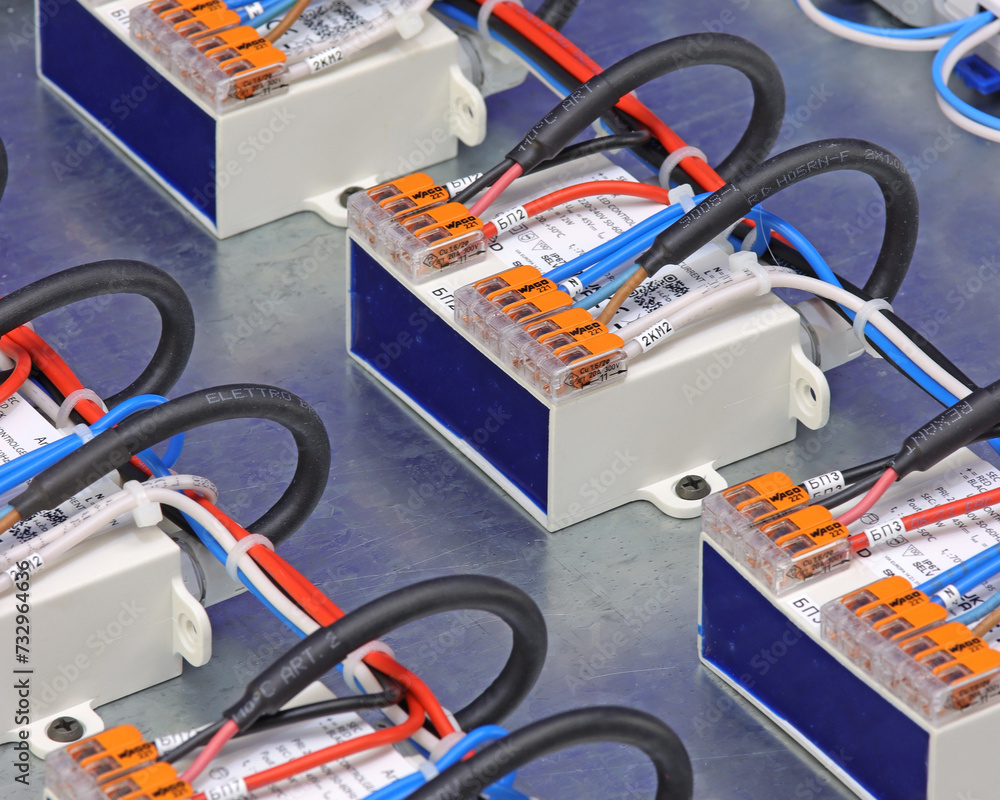 Current LED drivers for lighting control are installed in an electrical ...