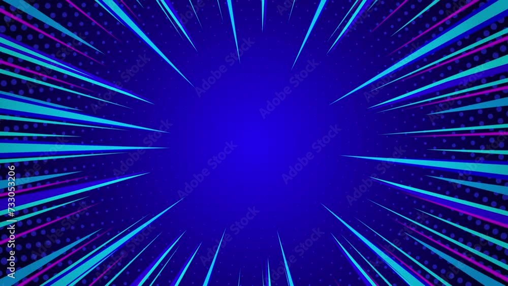 Vidéo Stock Comic background animation, vintage pop art background ...