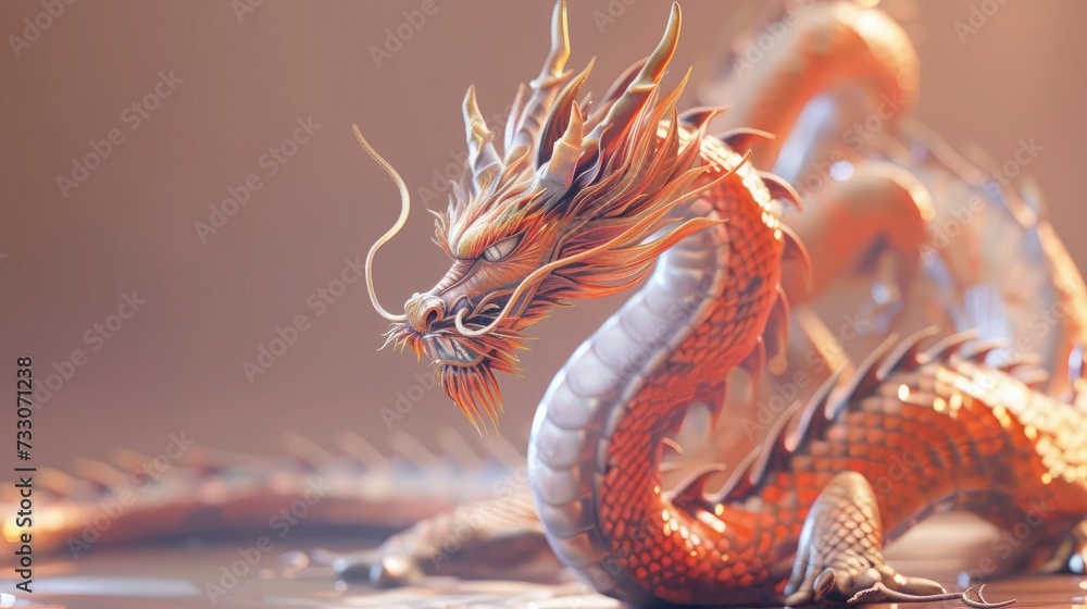 Chinese dragon loong long lung, a legendary creature in Chinese ...