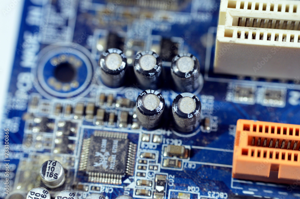 Cairo, Egypt, February 9 2024: Gigabyte main board computer motherboard ...