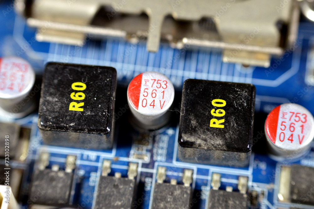 Cairo, Egypt, February 9 2024: Gigabyte main board computer motherboard ...