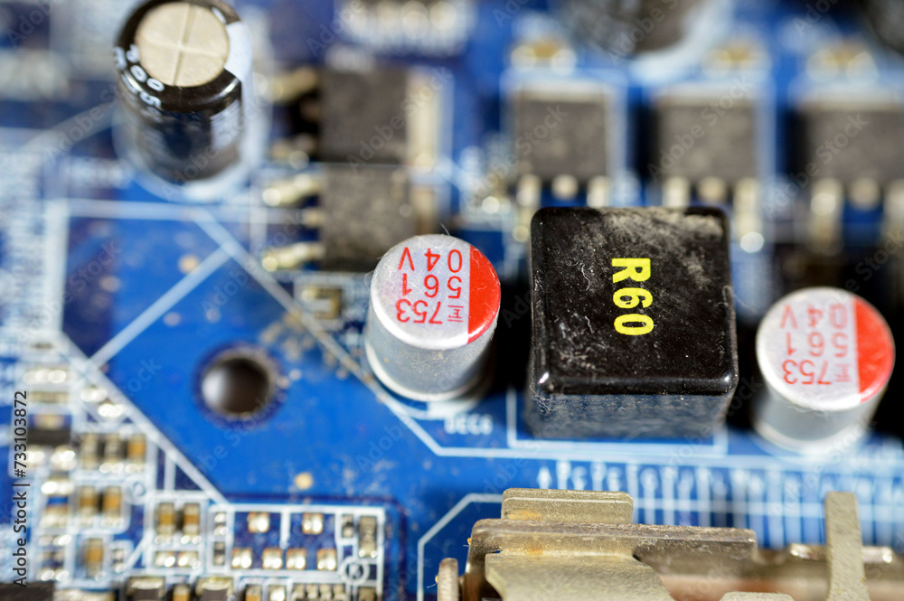 Cairo, Egypt, February 9 2024: Gigabyte main board computer motherboard ...