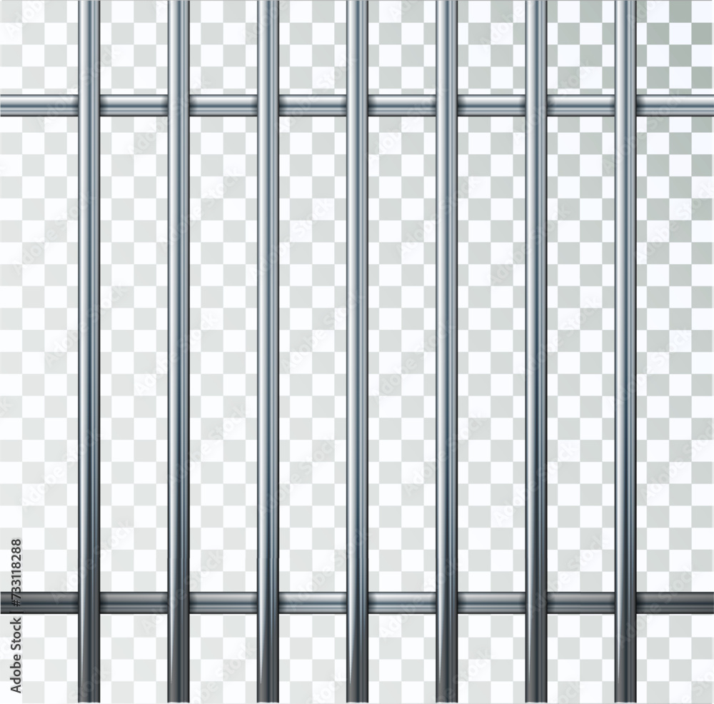 prison metal bars. Iron jail cage. Prison fence jail. Template design ...