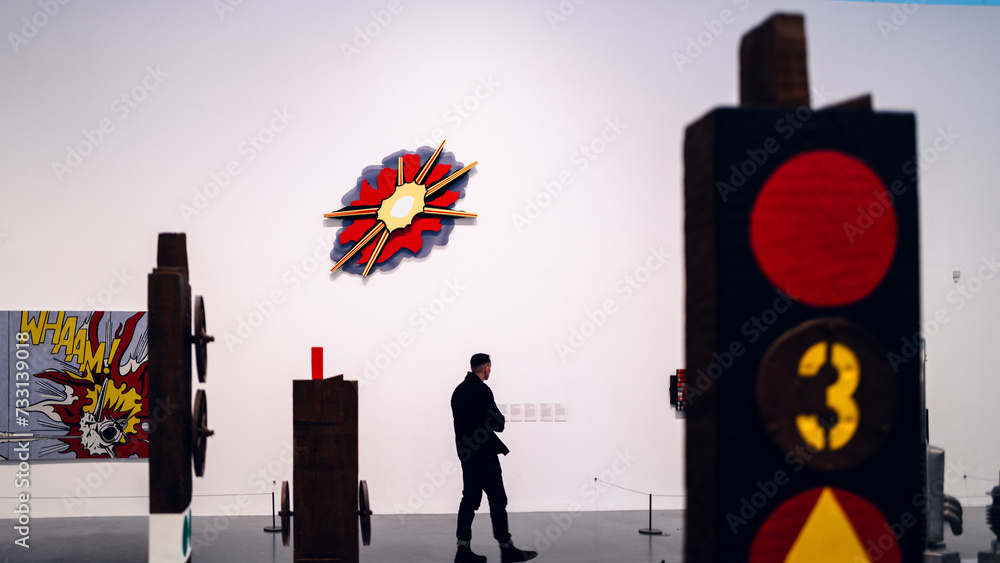 London, UK - December 10 2022 : Tate Modern art gallery museum, Roy ...