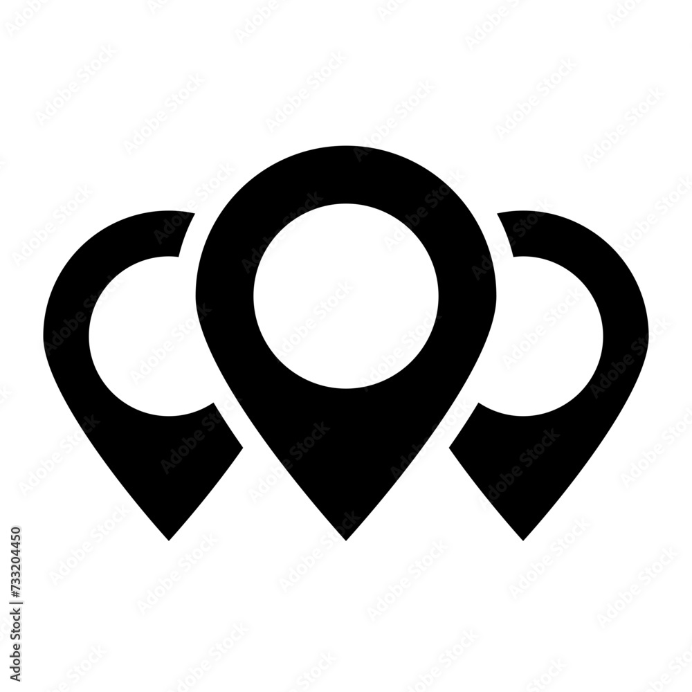 Vetor de Location pin icon. Map pin place marker. Location icon. Map ...