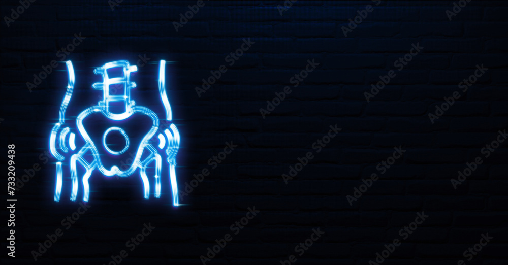 Total Hip Replacement (THR) procedure, both the ball (femoral head) and ...