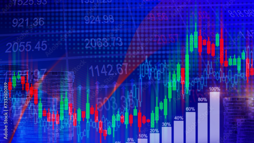 Stock market graph trading analysis investment financial, stock ...