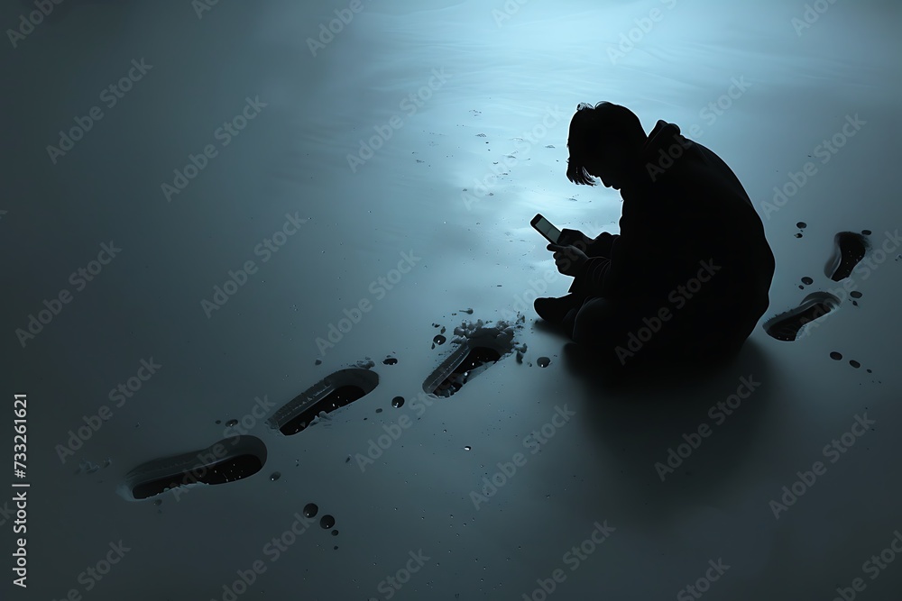 Investigator Examining Footprints - Crime Scene Investigation Stock ...