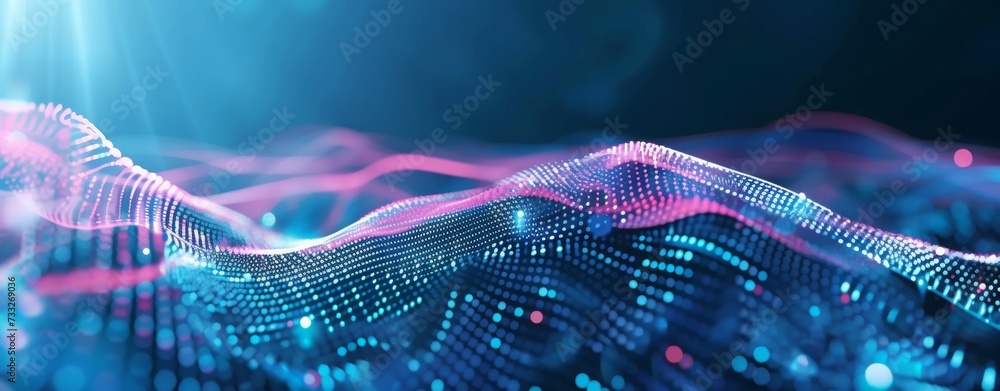 Unleash the Future: A Hypnotic Blend of Holographic Grids, 3D ...