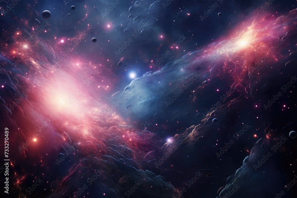 Fantasy Cosmos: Generative AI Space Artwork with Nebula, Planets, and ...