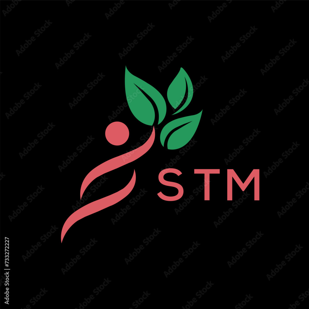 STM logo design template vector. STM Business abstract connection ...