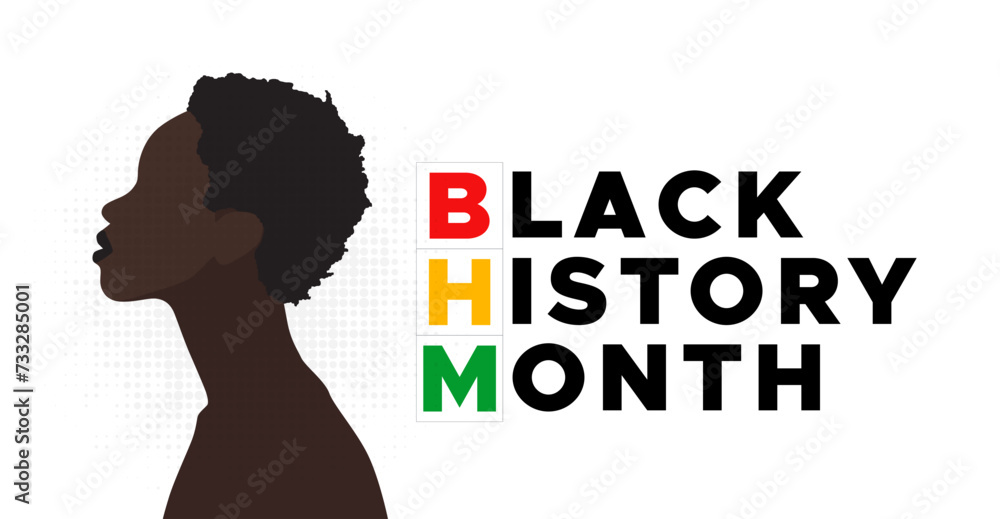 Vecteur Stock February is Black History Month illustration of exotic ...