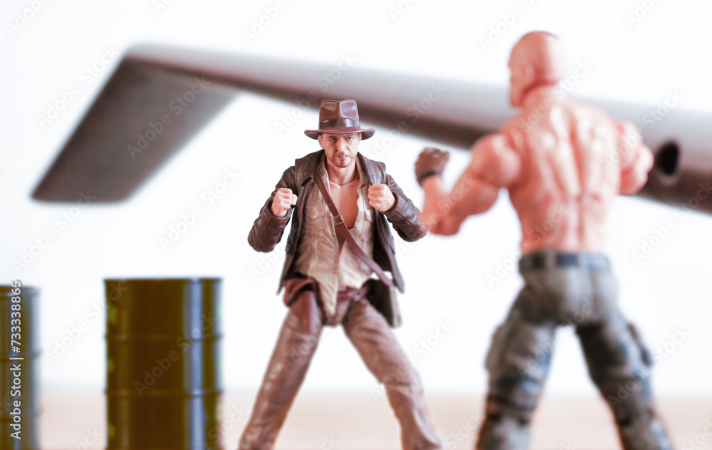 NEW YORK USA, FEB 25 2024: scene from Raiders of the Lost Ark, Indiana ...